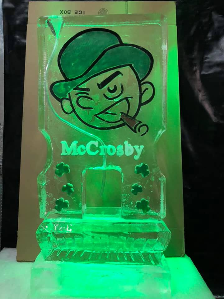 Leprechaun Ice Luge//Sculpture