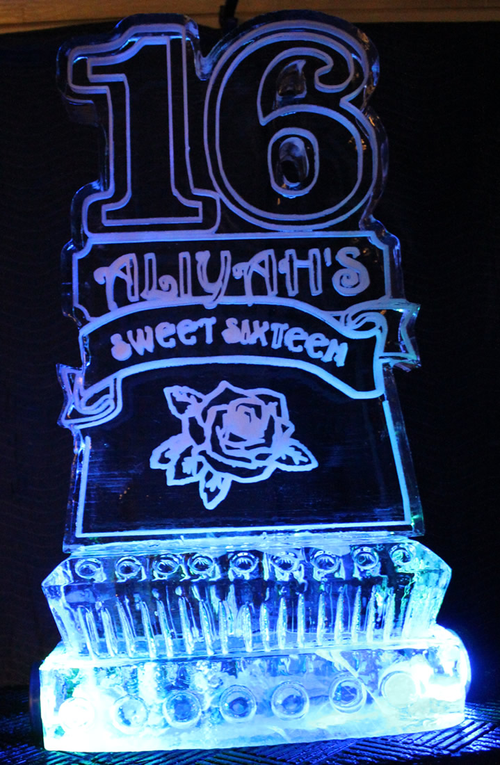 Sweet 16 Ice Sculpture