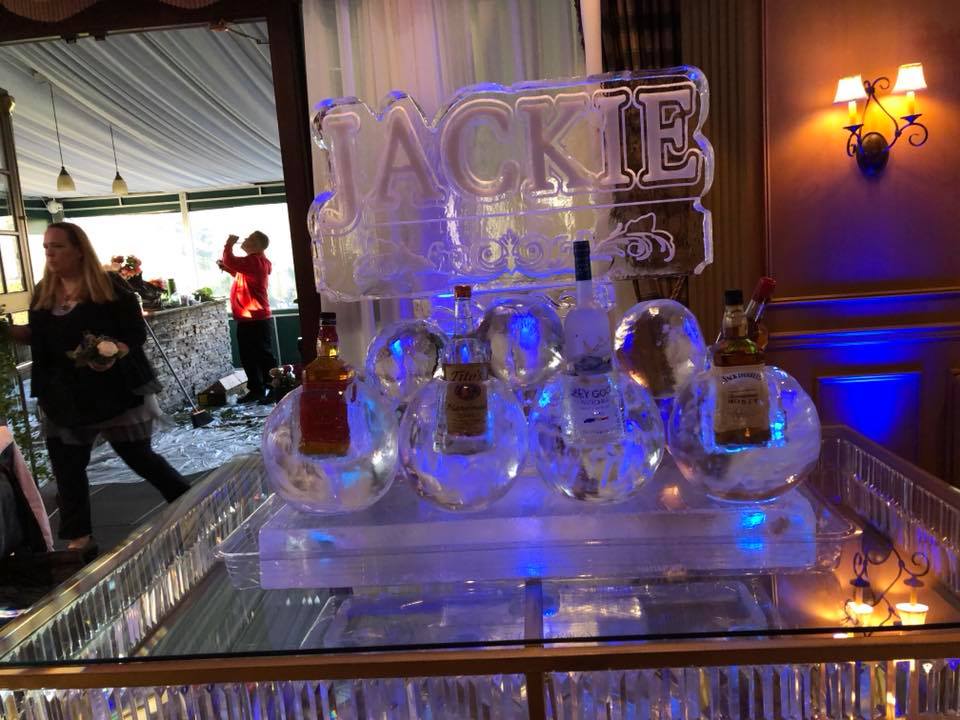 Bottle Holder Ice Sculptures