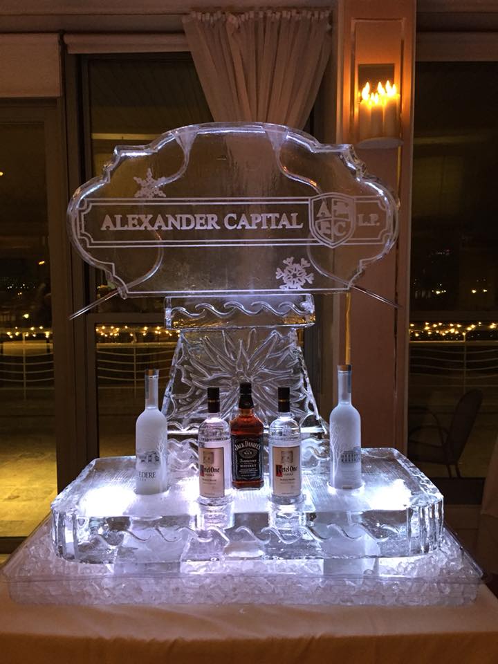 Bottle Holder Ice Sculptures