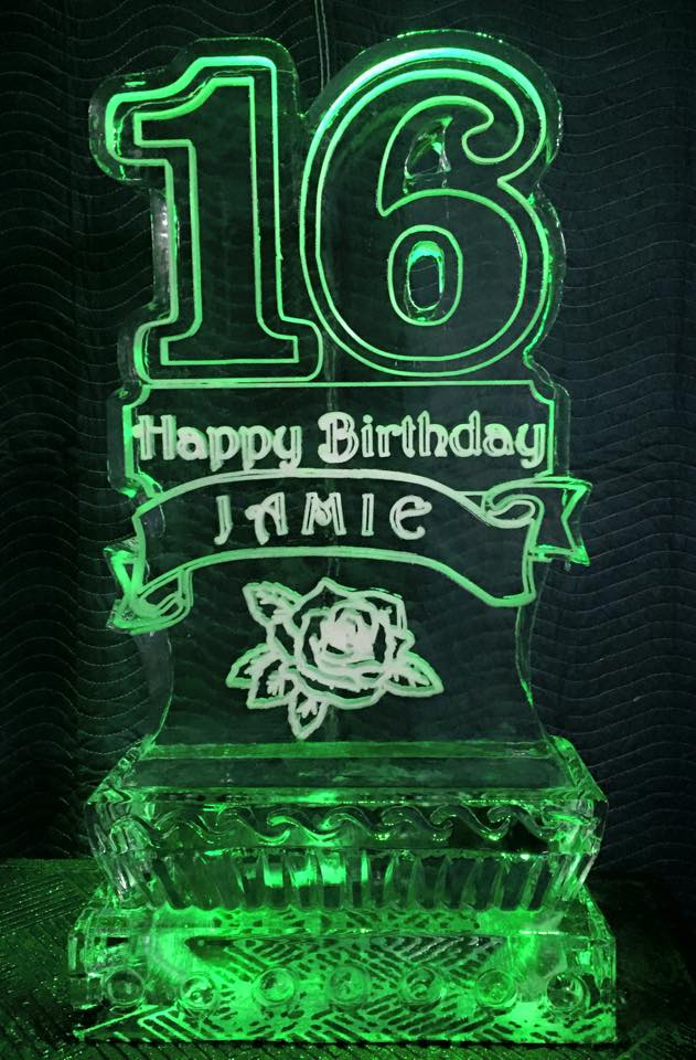 Sweet 16 Ice Sculpture